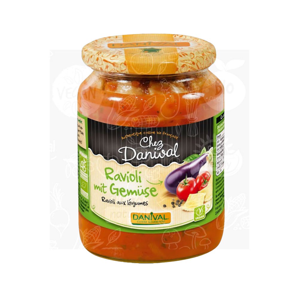 Ravioli s 5 druhy zeleniny Bio 670 g Danival | veganstore.cz 🍀 ...
