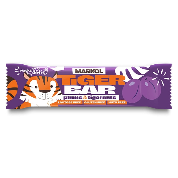 Tiger Bar Plum 30 g Markol | vegoeco.com 🧿 your plant based store